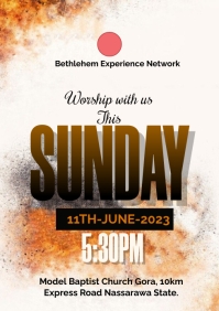 Church service poster Template | PosterMyWall