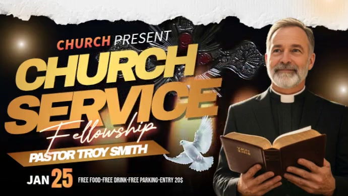 Church Service Template | PosterMyWall