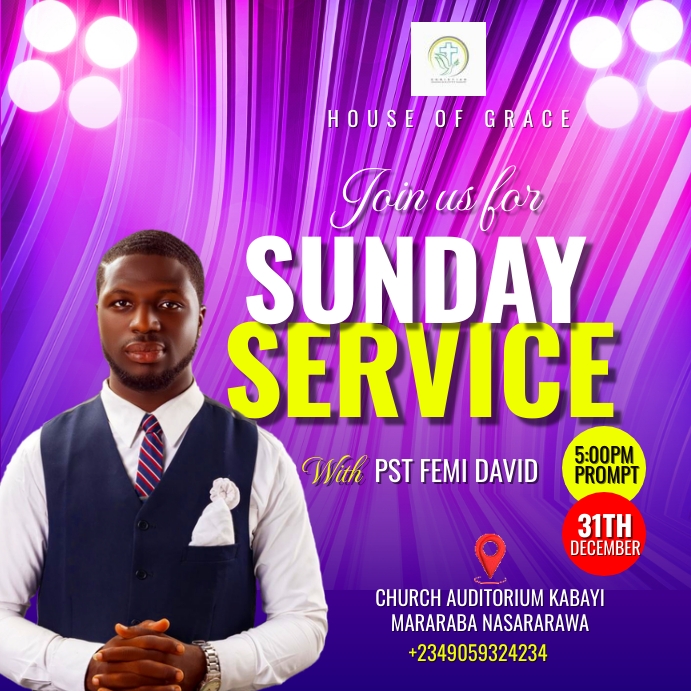 church service Template | PosterMyWall