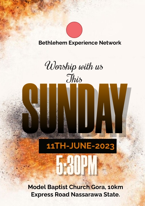 Church service Template | PosterMyWall