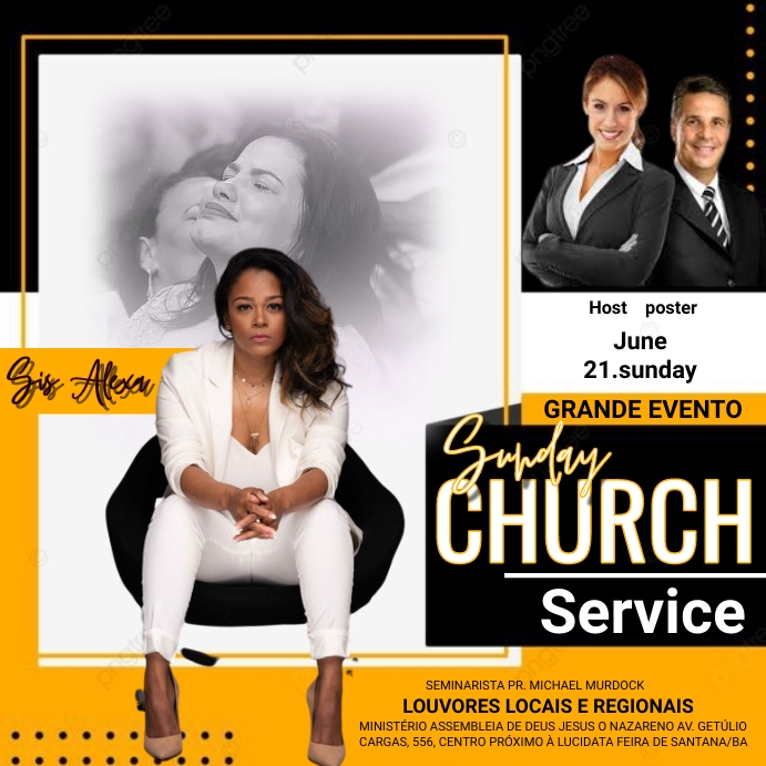 Church service Template | PosterMyWall