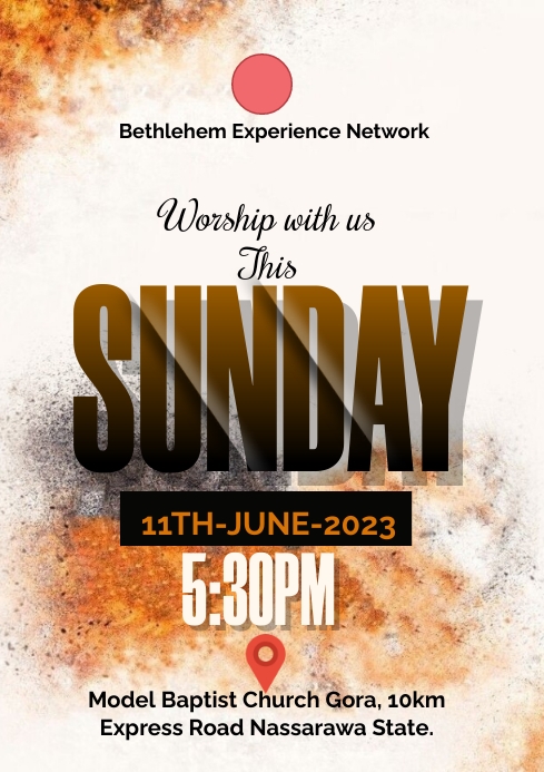 Church service Template | PosterMyWall