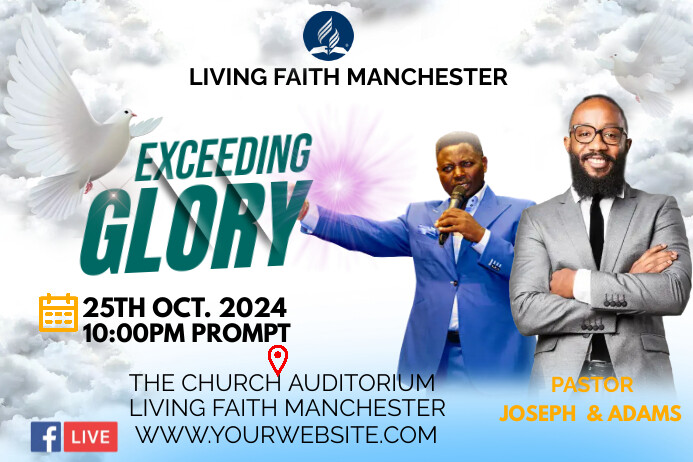 Copy of CHURCH SERVICE | PosterMyWall