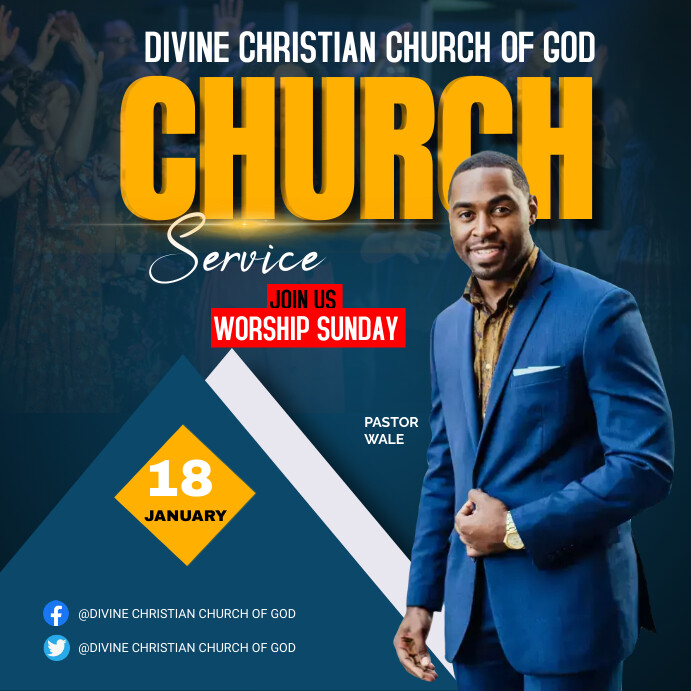 Plantilla de church service design template | PosterMyWall