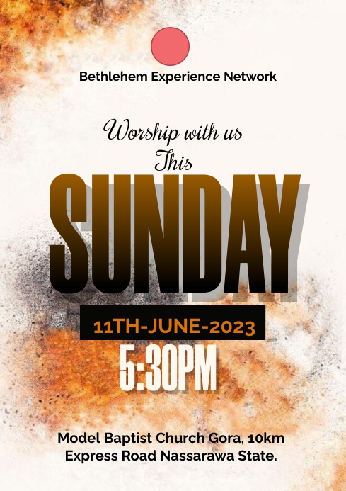 Church service Template | PosterMyWall