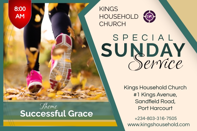 Church Service Template | PosterMyWall