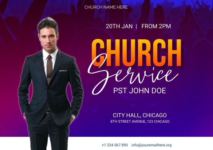 church service Template | PosterMyWall