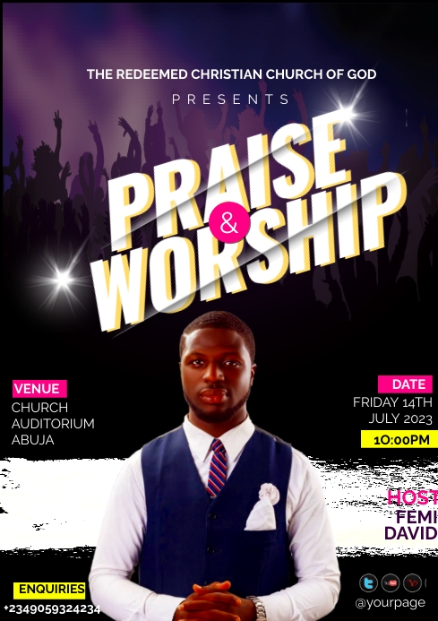 church service Template | PosterMyWall