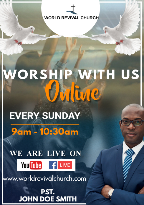 Church Service Template | PosterMyWall