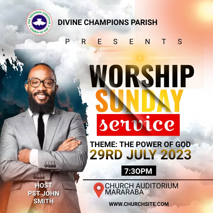 Copy of Church service | PosterMyWall