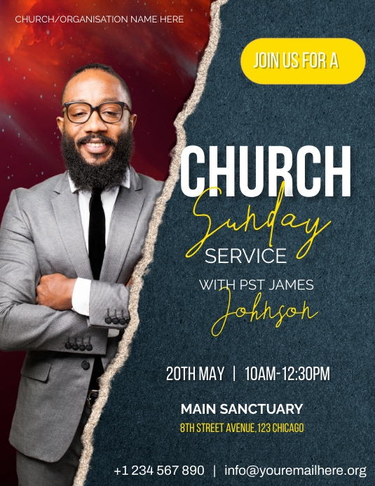 church service Template | PosterMyWall