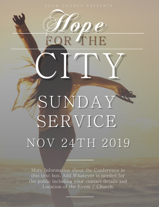 Church Service Event Flyer Template | PosterMyWall