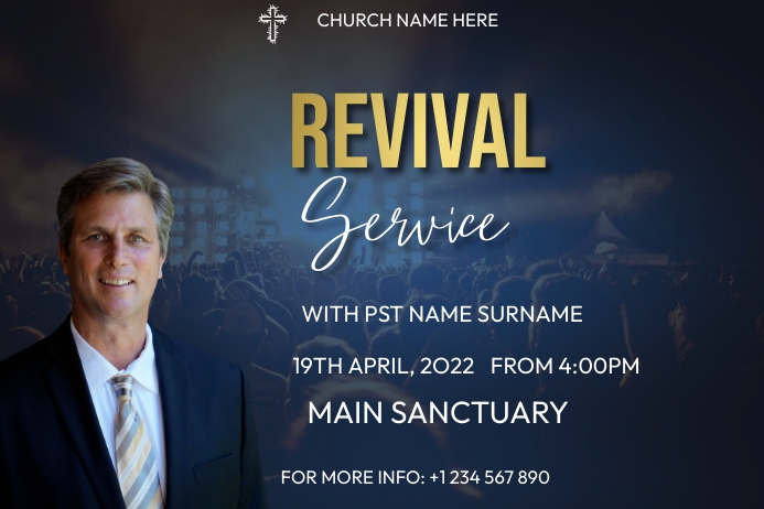 Copy of church service flyer (1) | PosterMyWall
