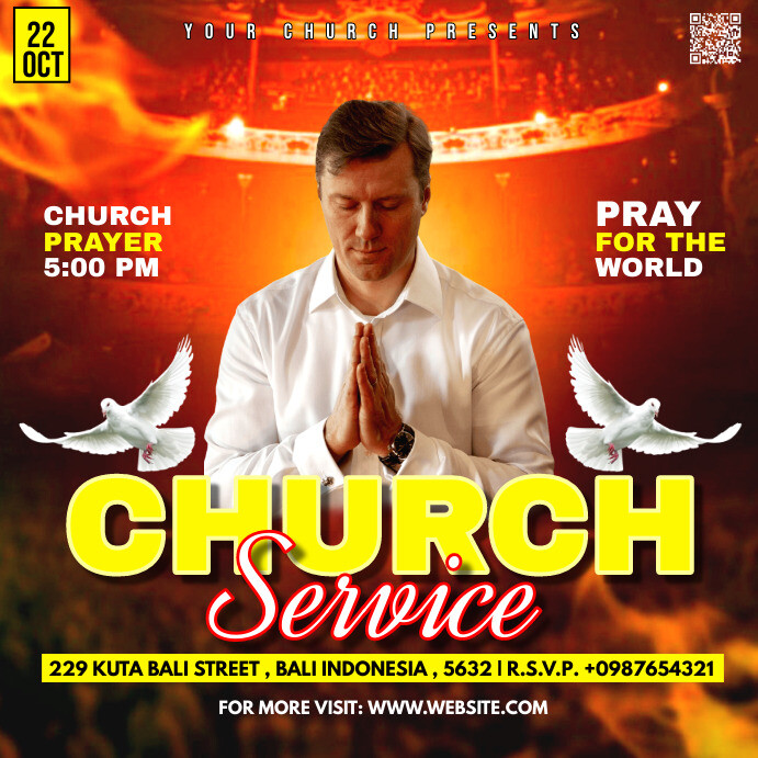 church service flyer Template | PosterMyWall