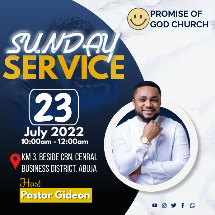 Church Service Flyer Template | PosterMyWall