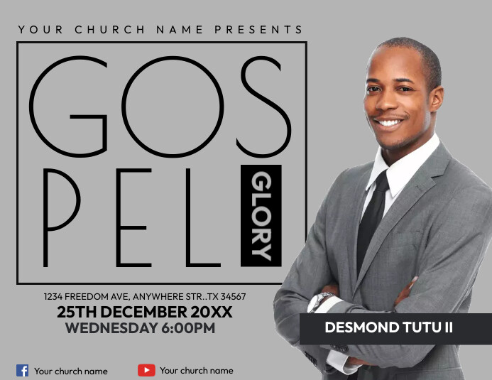 Church service flyer Templat | PosterMyWall