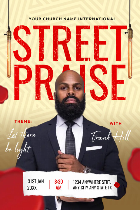 Church service flyer Template | PosterMyWall