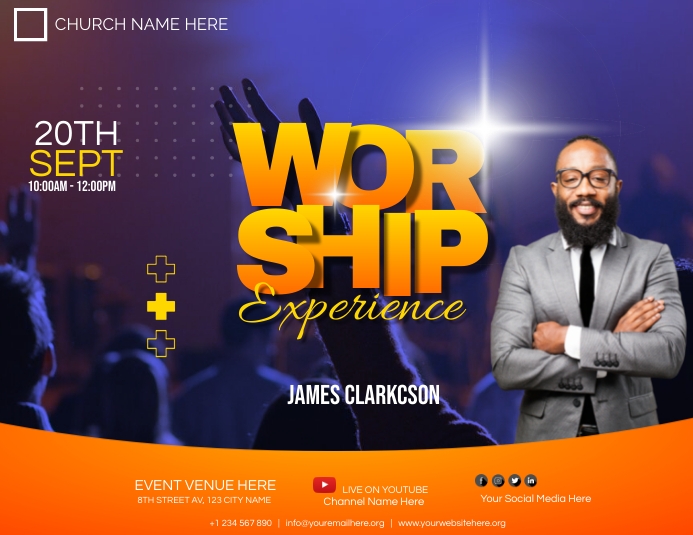church service flyer Template | PosterMyWall