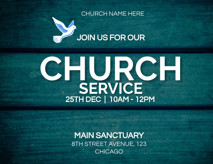 church service flyer Template | PosterMyWall