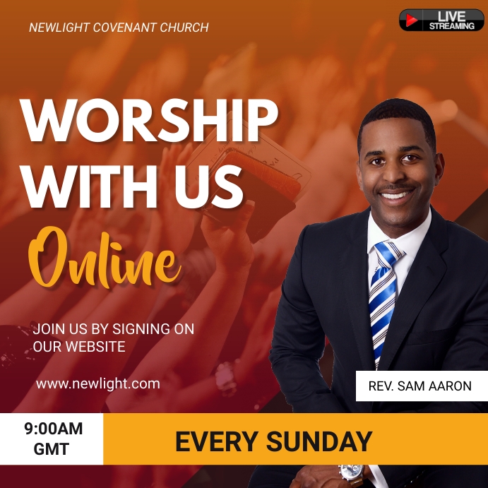 Church Service flyer Template | PosterMyWall