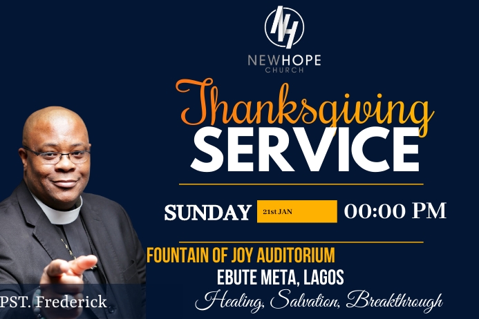 Church Service Flyer Template | PosterMyWall