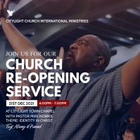church reopening poster Template | PosterMyWall