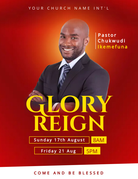 Church service flyer Template | PosterMyWall