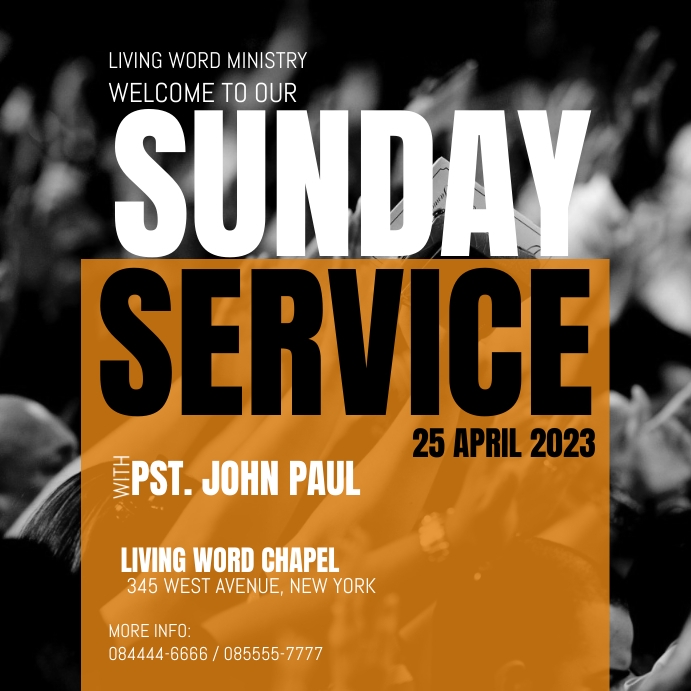 church service flyer Template | PosterMyWall