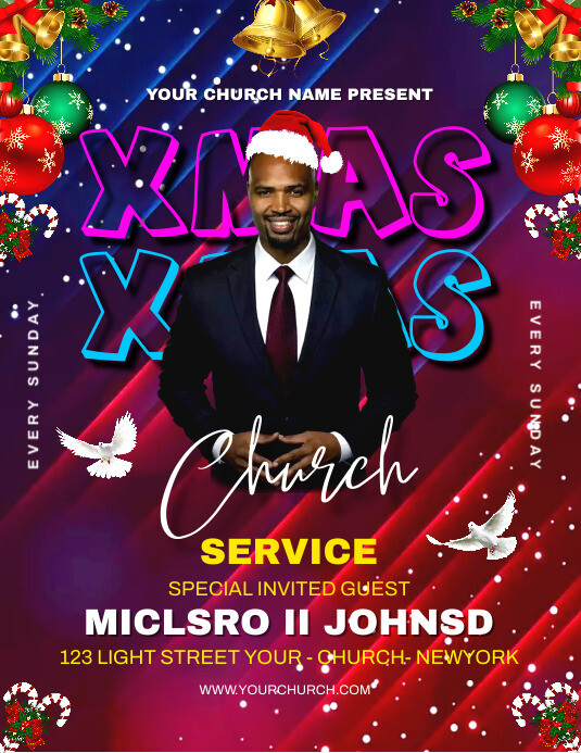 church service flyer Template | PosterMyWall