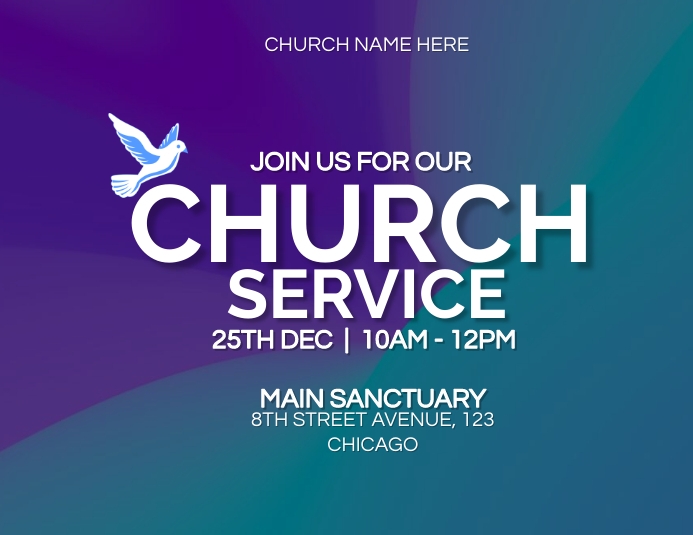 church service flyer Template | PosterMyWall
