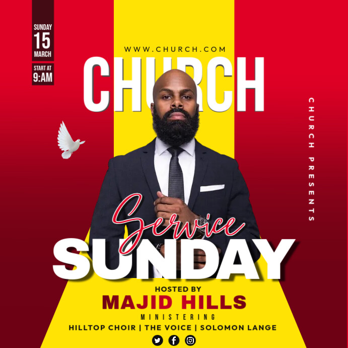 church service flyer Template | PosterMyWall