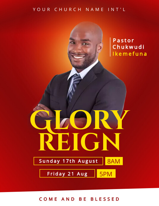 Church service flyer Template | PosterMyWall