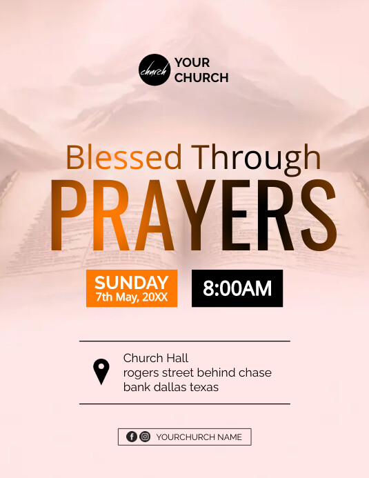 Church service flyer design Template | PosterMyWall