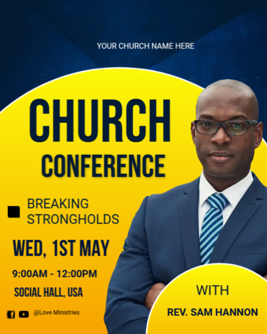 Church Service flyer Template | PosterMyWall