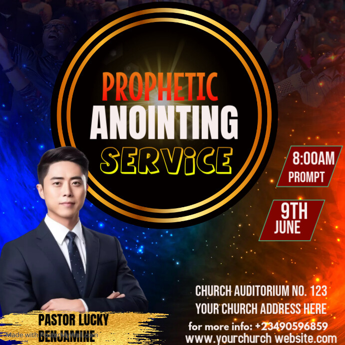 CHURCH SERVICE FLYER Template | PosterMyWall