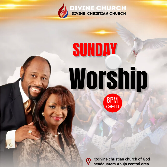 Plantilla de church service flyer design | PosterMyWall