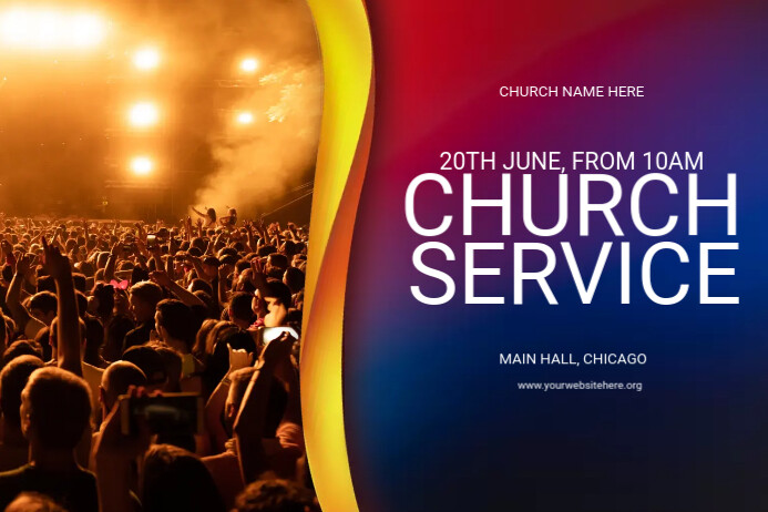 church service flyer Template | PosterMyWall