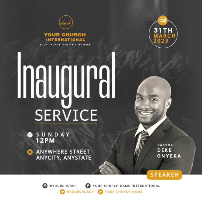 church service flyer Template | PosterMyWall