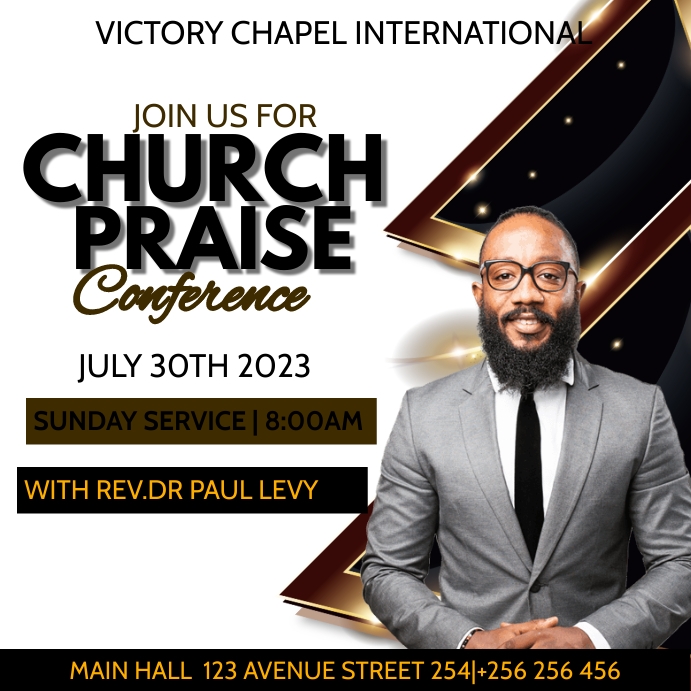 Plantilla de church service flyer template | PosterMyWall