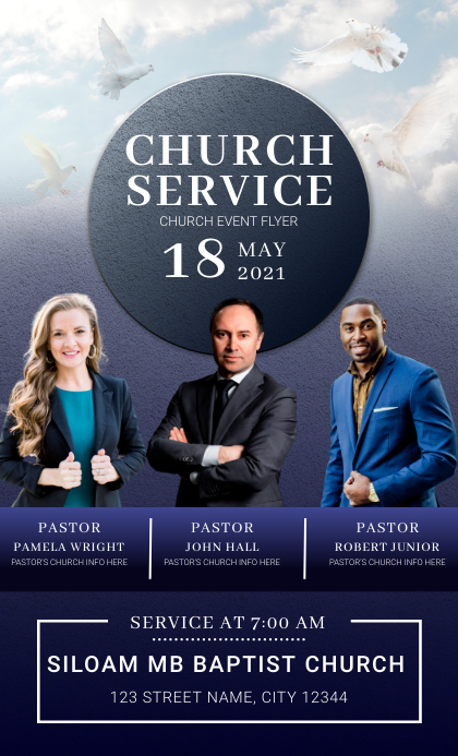 Church Service Flyer Template | PosterMyWall