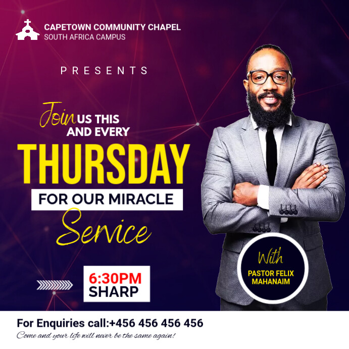 Copy of church service flyer template | PosterMyWall