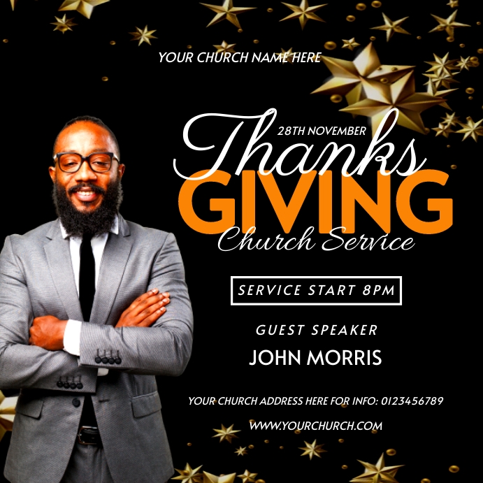 Church service flyer templates | PosterMyWall