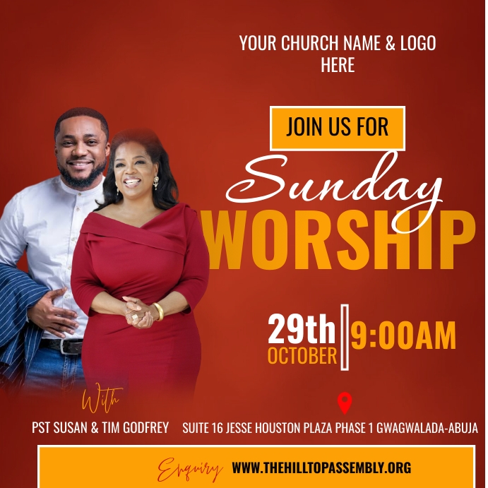 Church service flyer templates | PosterMyWall