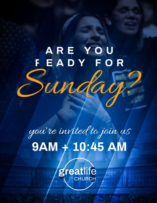 Copy of Church service flyer templates | PosterMyWall