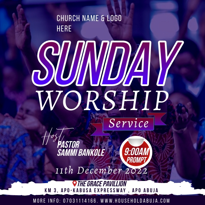 Church service flyer templates | PosterMyWall