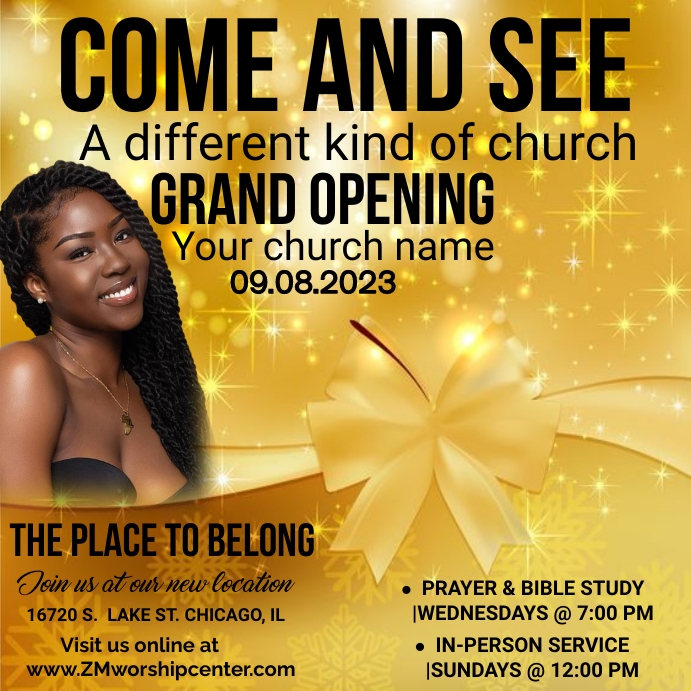 Church Service Invitation , church service | Template | PosterMyWall