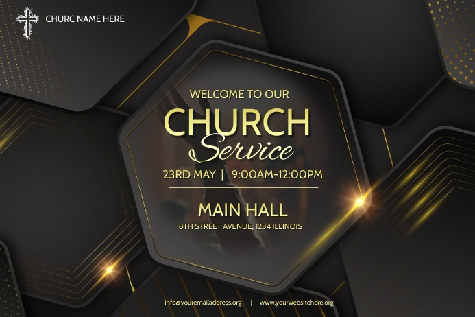 church service invitation flyer Template | PosterMyWall