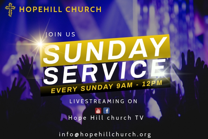 Church Service Invitation Flyer Template | PosterMyWall