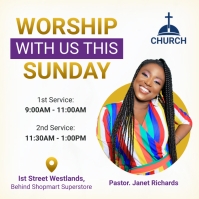 church service invitation flyer Template | PosterMyWall