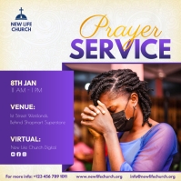 Church Prayer Service Invitation Flyer Template | PosterMyWall